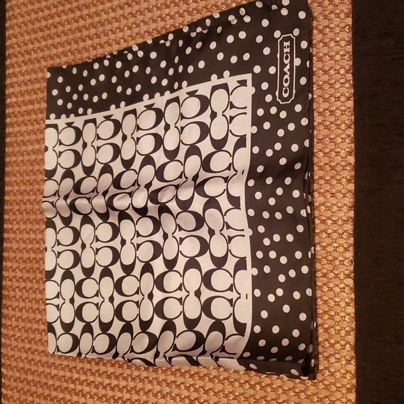 Coach | Accessories | Coach Signature Silk Scarf 2 X 21 | Poshmark